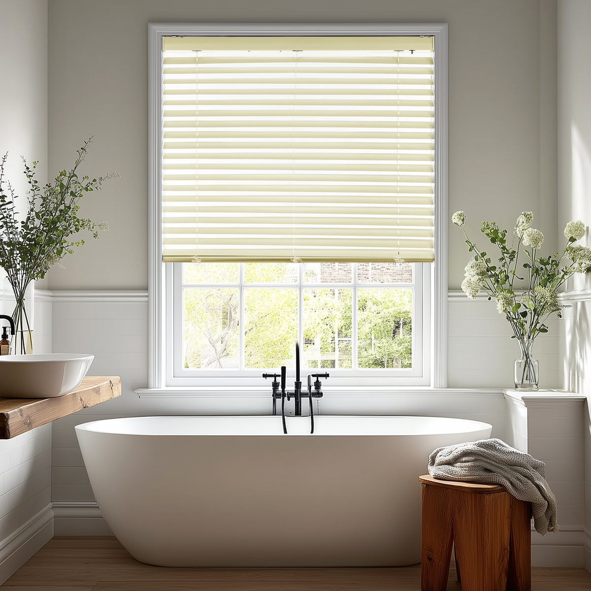 Cordless Matt Aluminum 2 Inch Blinds, Child-Safe Kitchen | Deconovo ...